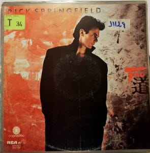 Disco de Vinilo Rick Springfield - Tao | El Surco Ecuador