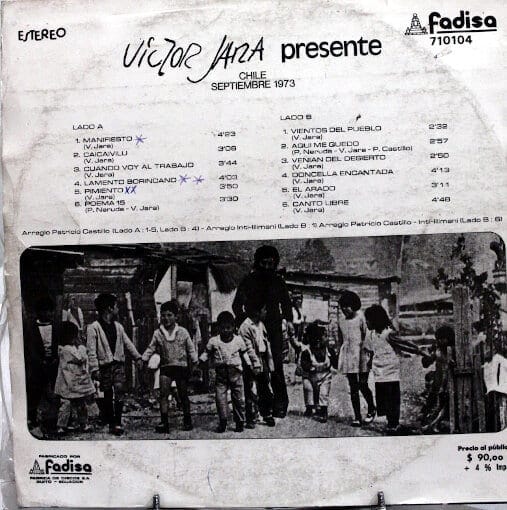 Disco de Vinilo Víctor Jara - Presente | El Surco Ecuador