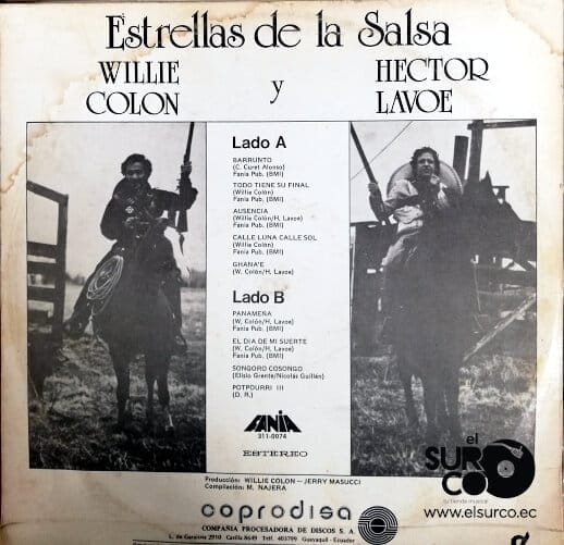 Disco de Vinilo Willie Colón Y Héctor Lavoe - The Bad – The Ugly | El Surco Ecuador