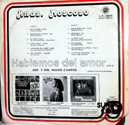 Disco de Vinilo Hermanas Moscoso - Hablemos Del Amor | El Surco Ecuador