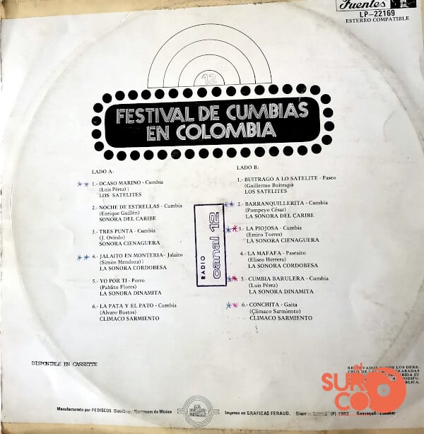 Disco de Vinilo Varios - Festival De Cumbias En Colombia | El Surco Ecuador