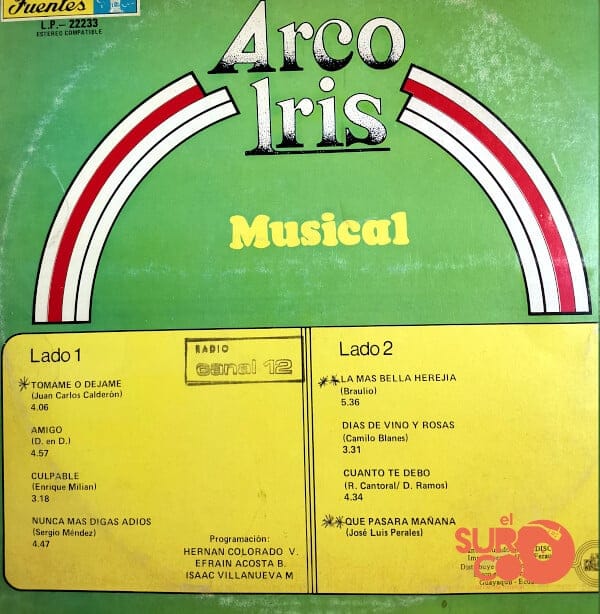 Disco de Vinilo Grupo Arcoíris - Arcoíris Musical | El Surco Ecuador