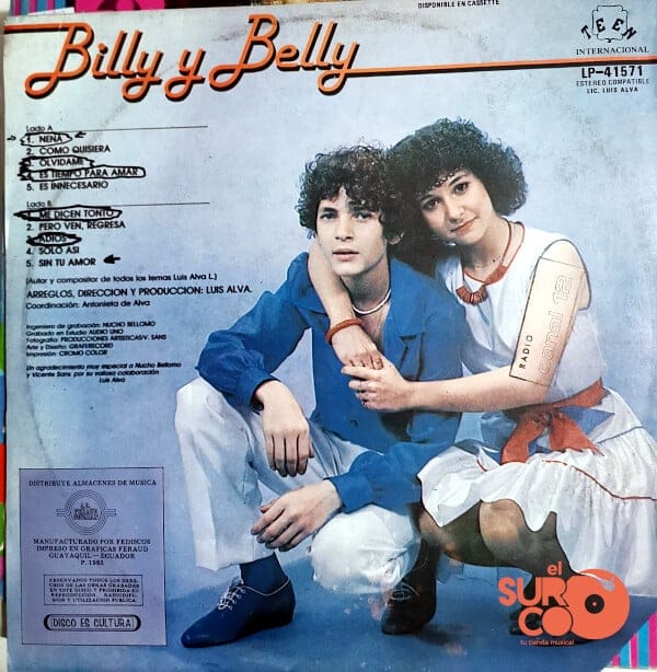 Disco de Vinilo de Billy Y Belly - Billy Y Belly Vinyl Record - Ecuador