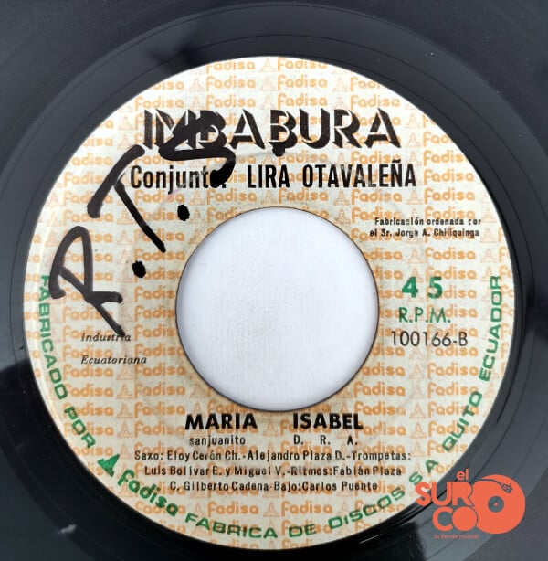 Disco de Vinilo de Conjunto Lira Otavaleña - San Roque / María Isabel ...
