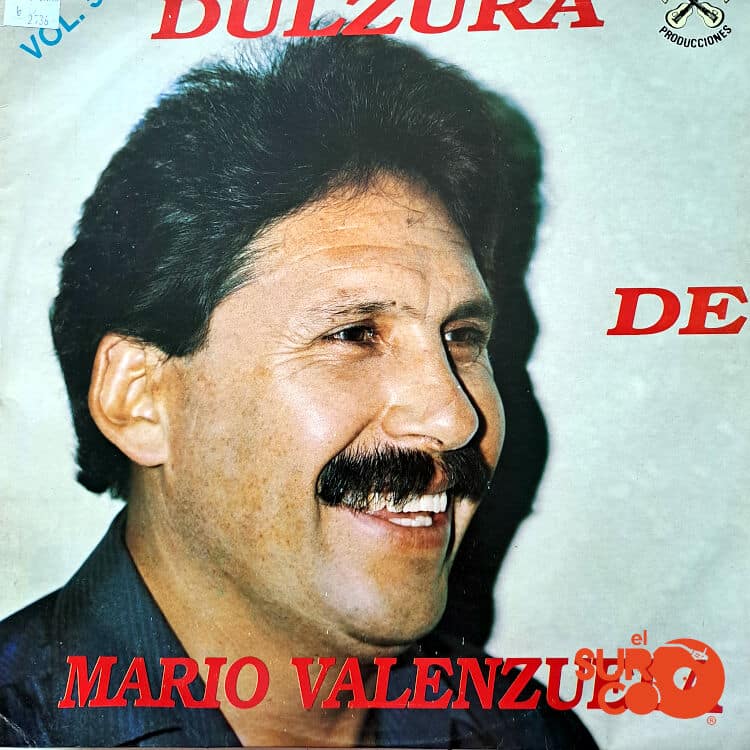 Disco de Vinilo de Mario Valenzuela - Dulzura Vinyl Record - Ecuador