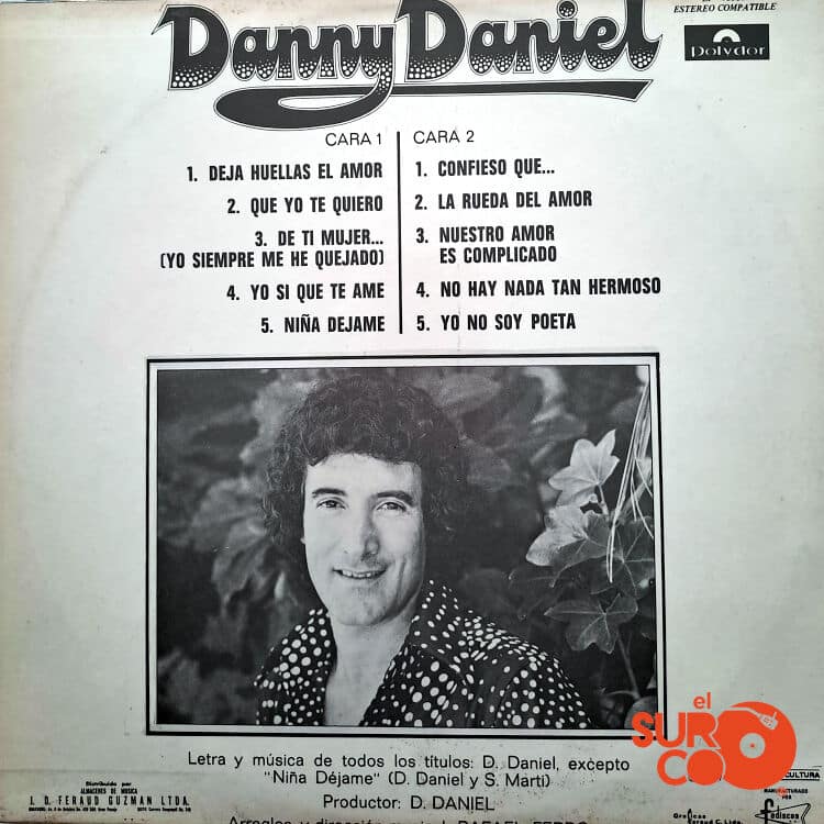 Disco de Vinilo Danny Daniel - De Ti Mujer | El Surco Ecuador